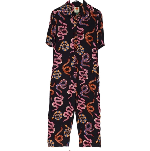 FARM Rio | Dresses | Farm Rio Snake Jumpsuit | Poshmark